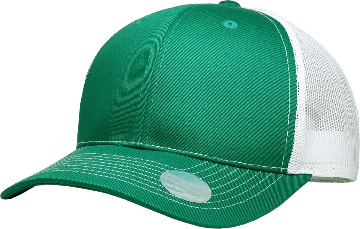 Classic 6 Panel Mesh Cotton Twill Trucker Cap Adjustable Snapaback Hat ...