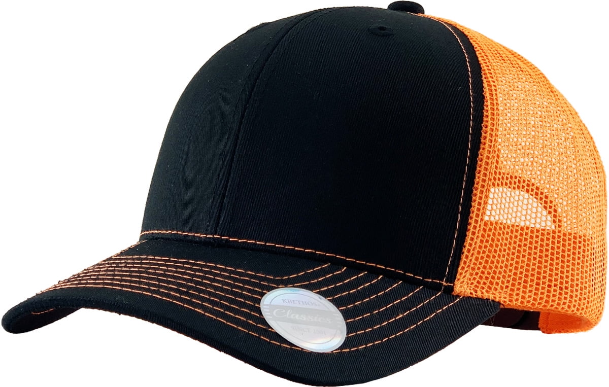 Classic 6 Panel Mesh Cotton Twill Trucker Cap Adjustable Snapaback Hat ...