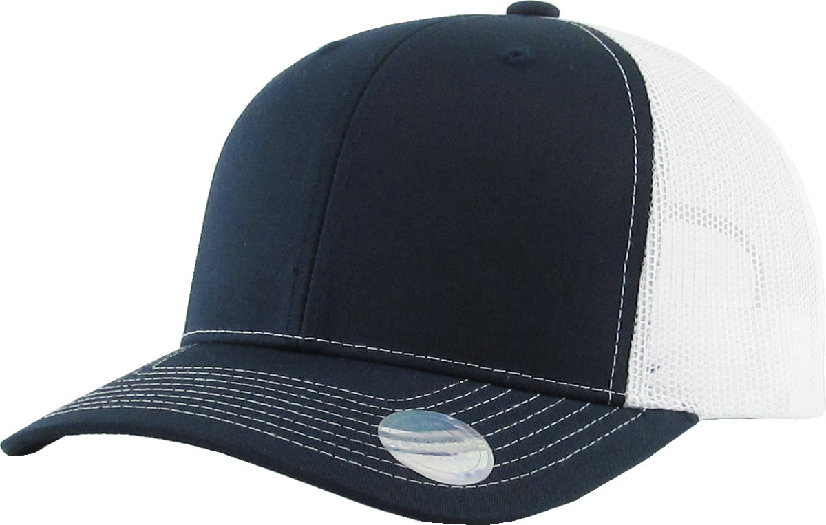 Classic 6 Panel Mesh Cotton Twill Trucker Cap Adjustable Snapaback Hat ...