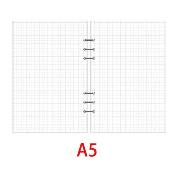 Classic 6 holes binder notebook inner paper core/refilling inner papers ...