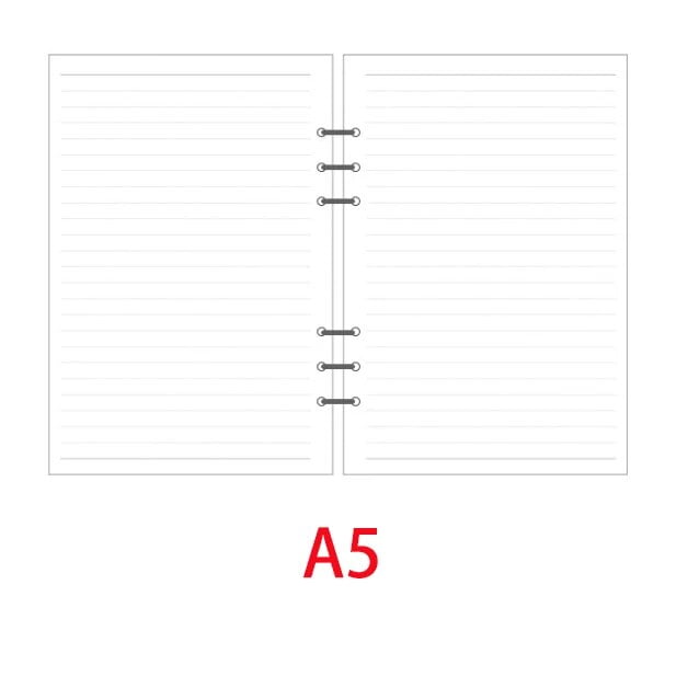 Classic 6 holes binder notebook inner paper core/refilling inner papers ...