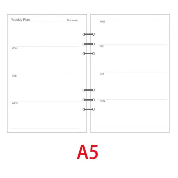 Classic 6 holes binder notebook inner paper core/refilling inner papers ...