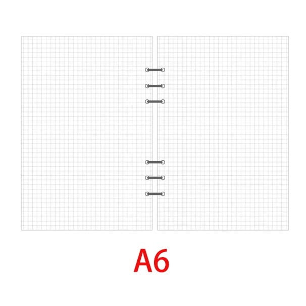 Classic 6 holes binder notebook inner paper core/refilling inner papers ...