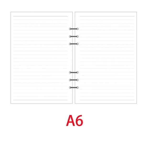 Classic 6 holes binder notebook inner paper core/refilling inner papers ...