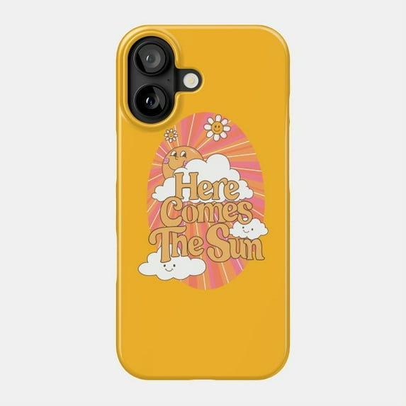 Classic 60s 'Here Comes The Sun' Beatles Song Graphic Case for iPhone ...