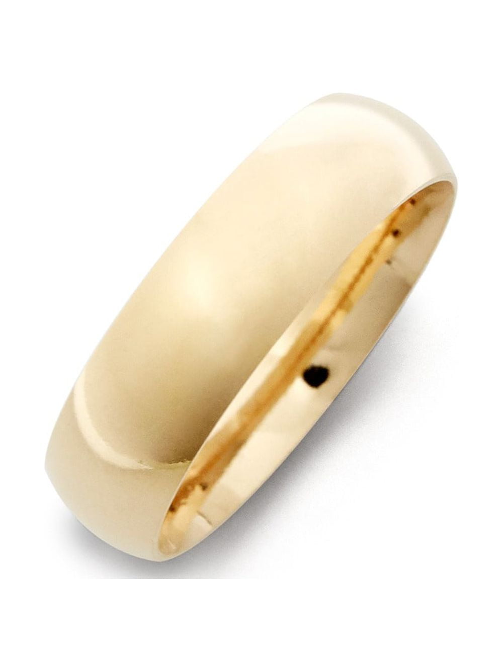 Classic 6mm Gold Plated Wedding Band for Women and Men, Ring Sizes 5 to ...