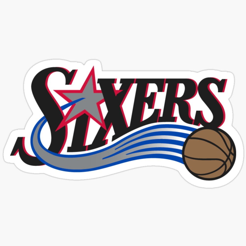 Classic 76Ers Logo Vintage Sticker Phone Decal Water Bottle Stickers ...
