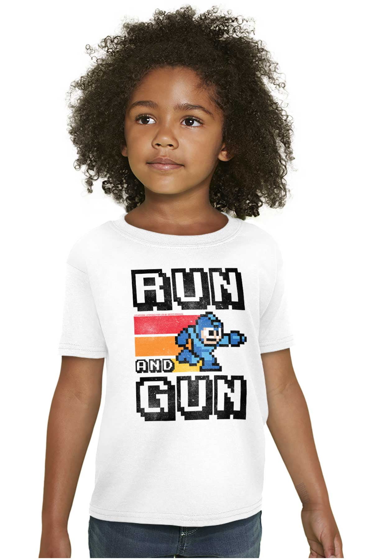 Classic 8-Bit Video Game Mega Man Run Crewneck T Shirts Boy Girl Teen ...