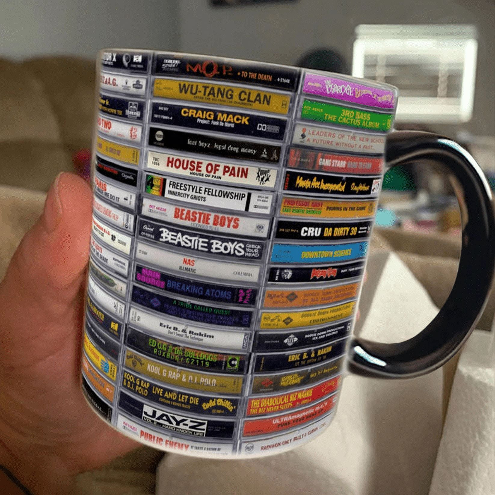 Classic 80’s & 90’s Hip Hop Tapes Cassette Accent Mug - Walmart.com