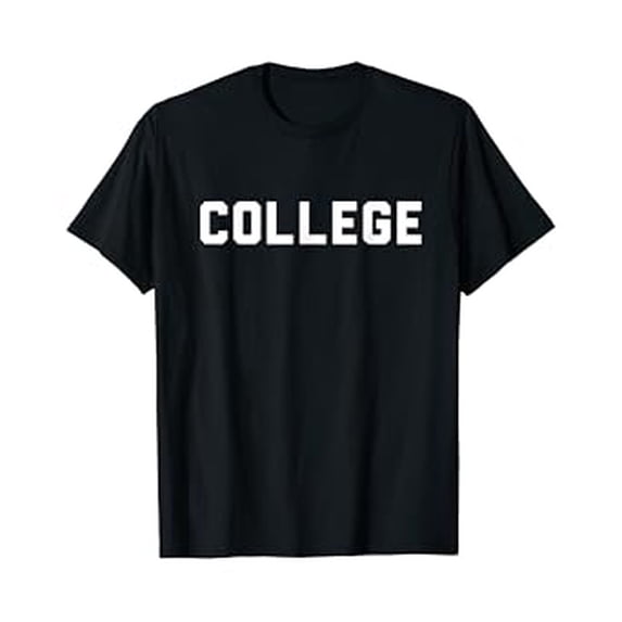 Classic 80s College T-Shirt with Bold 'COLLEGE' Design for Nostalgic ...