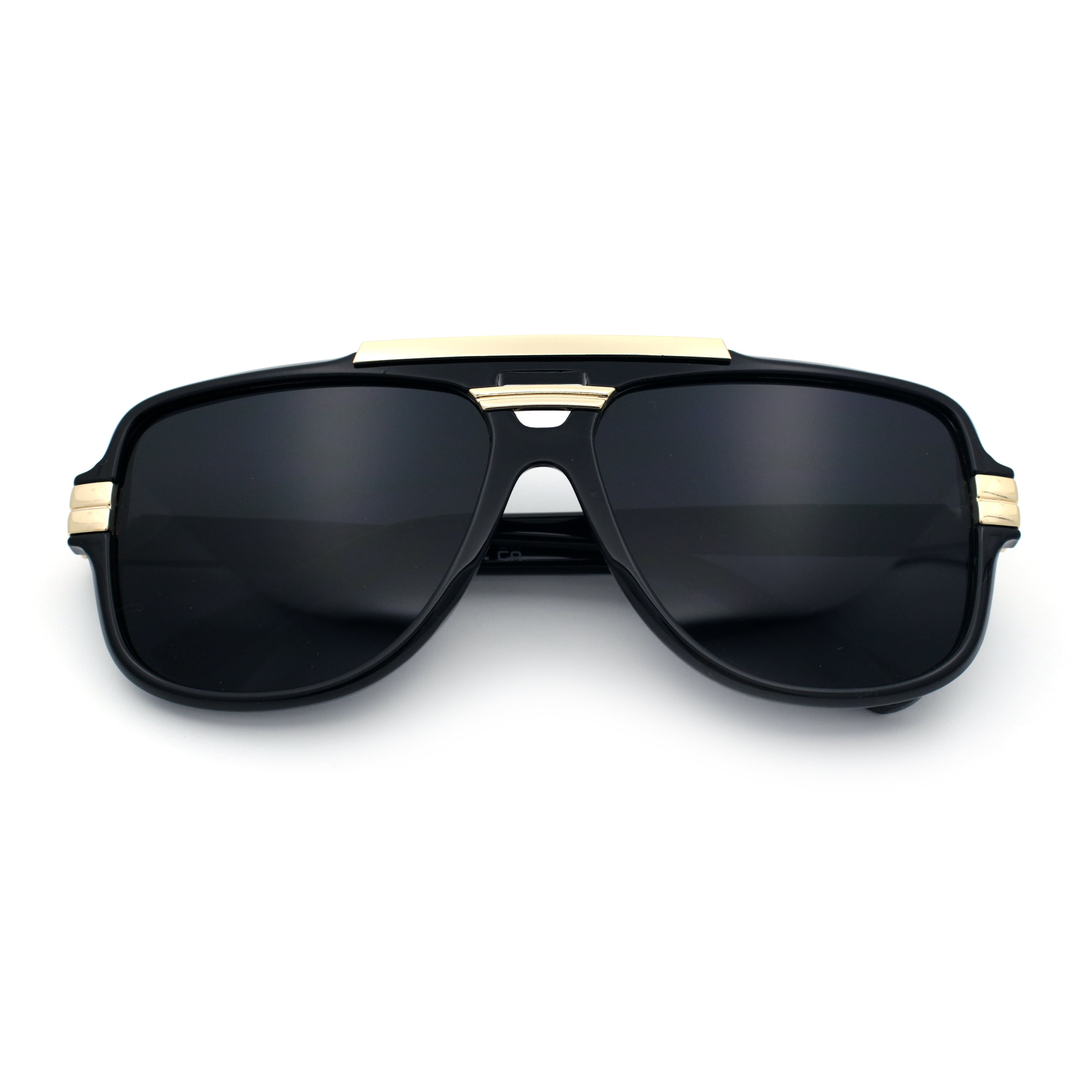 Classic 80s Rapper Mid Temple Flat Top Bridge Thick Plastic Racer ...