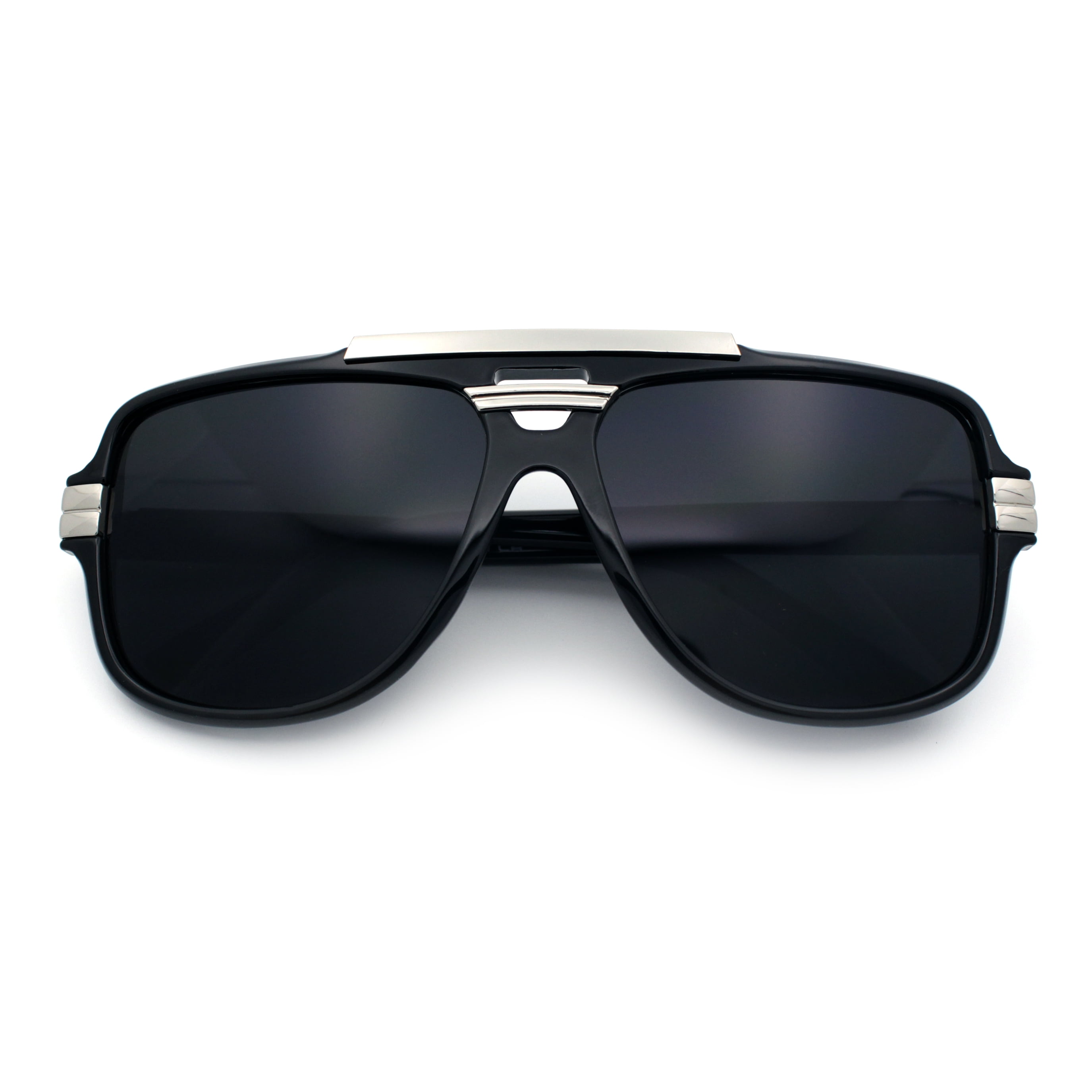 Classic 80s Rapper Mid Temple Flat Top Bridge Thick Plastic Racer ...