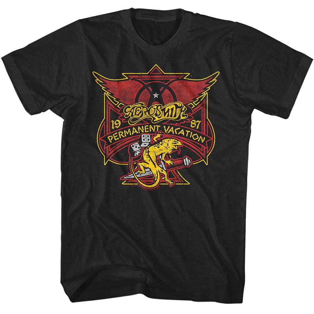 Classic 80s Rock Tour Shirt – Vacation Era Graphic Tee with Tropical ...