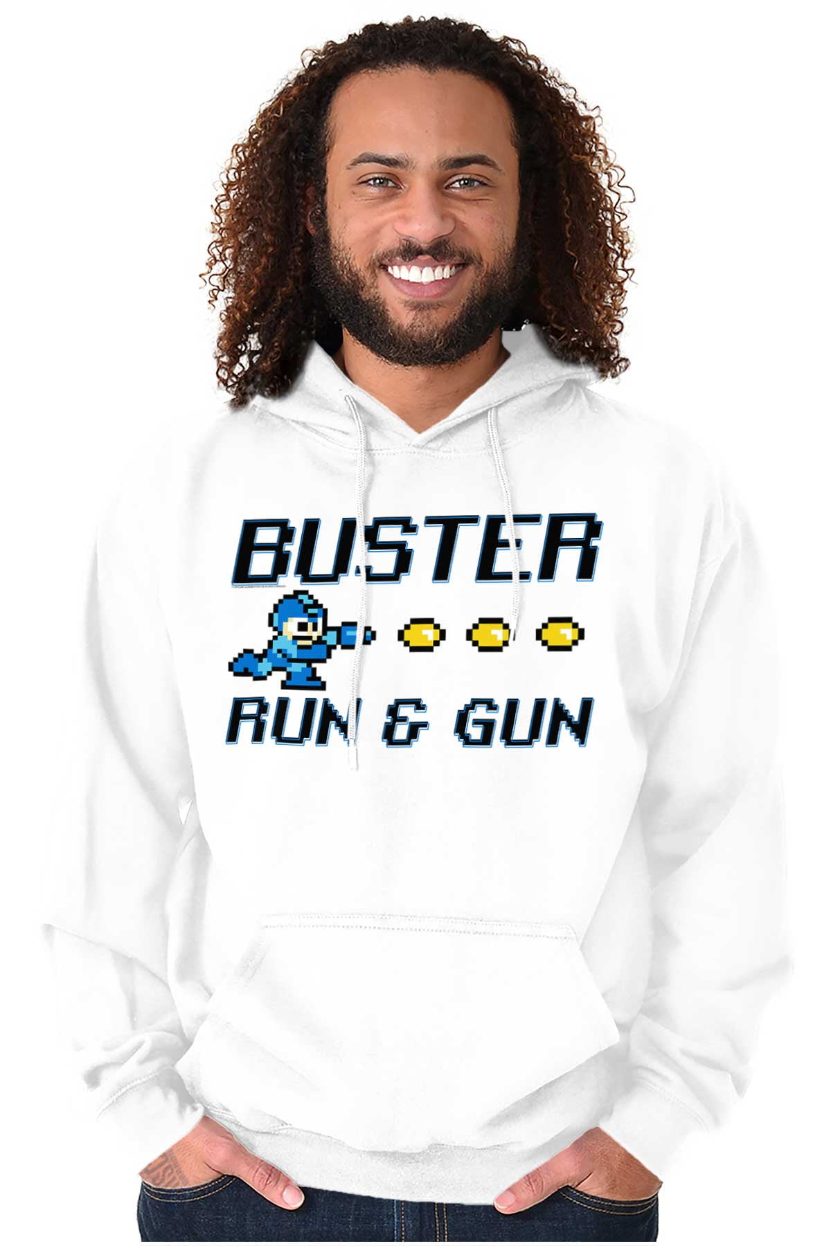 Classic 8bit Video Game Mega Man Hoodie Sweatshirt Women Men Brisco ...