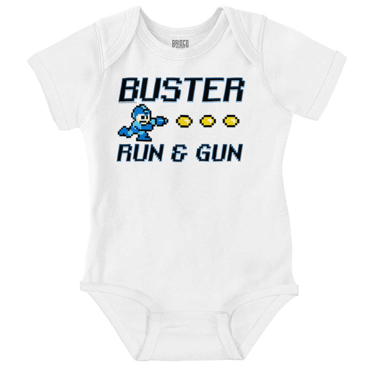 Classic 8bit Video Game Mega Man Romper Boys or Girls Infant Baby ...