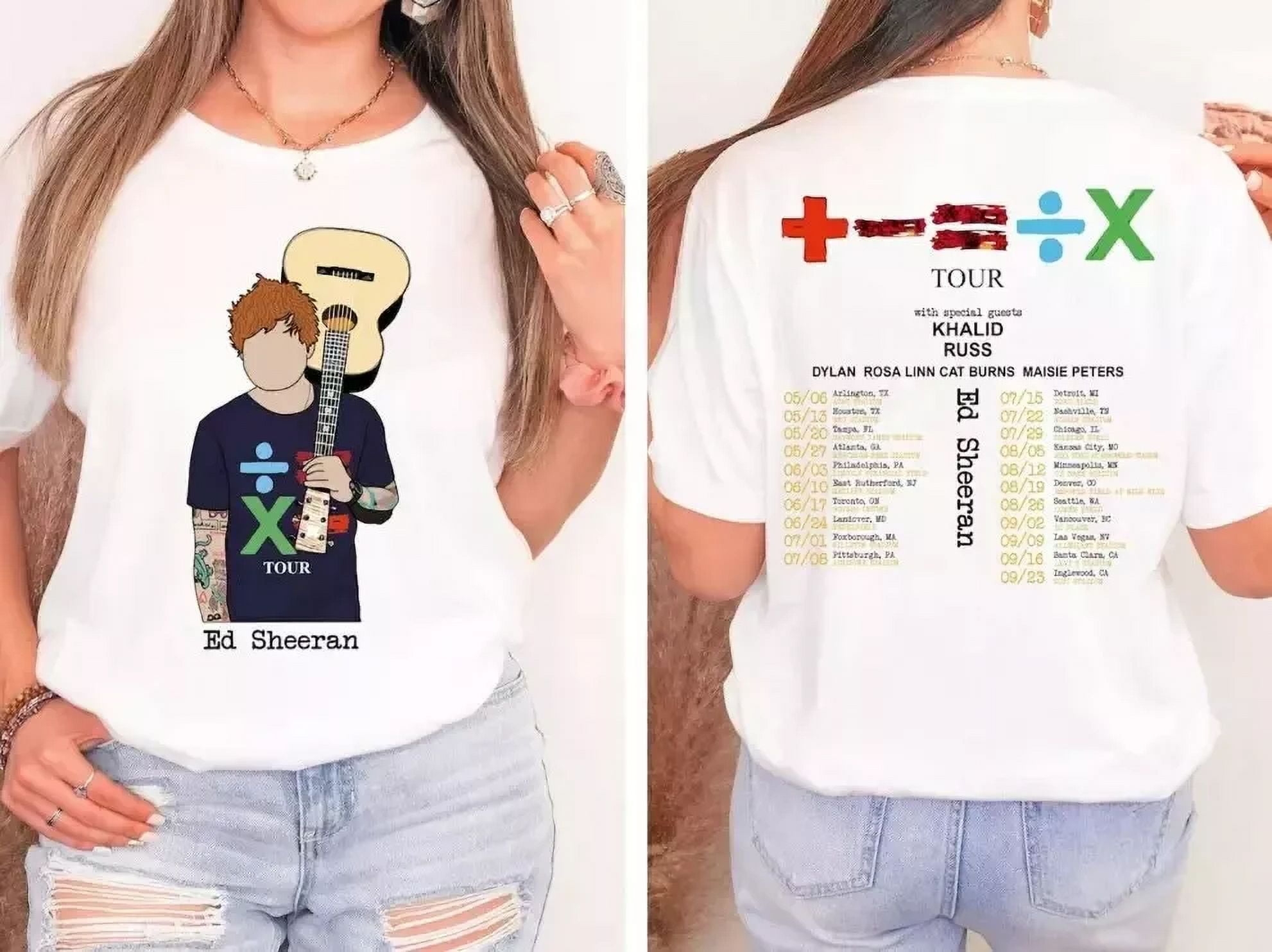 Classic 90s Music Graphic Tee, Double Side Soft Cotton Vintage Style ...