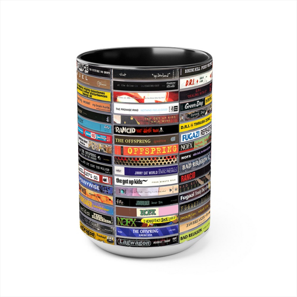 Classic 90s Punk Rock, EMO & Hardcore Tapes Accent Mug - Walmart.com
