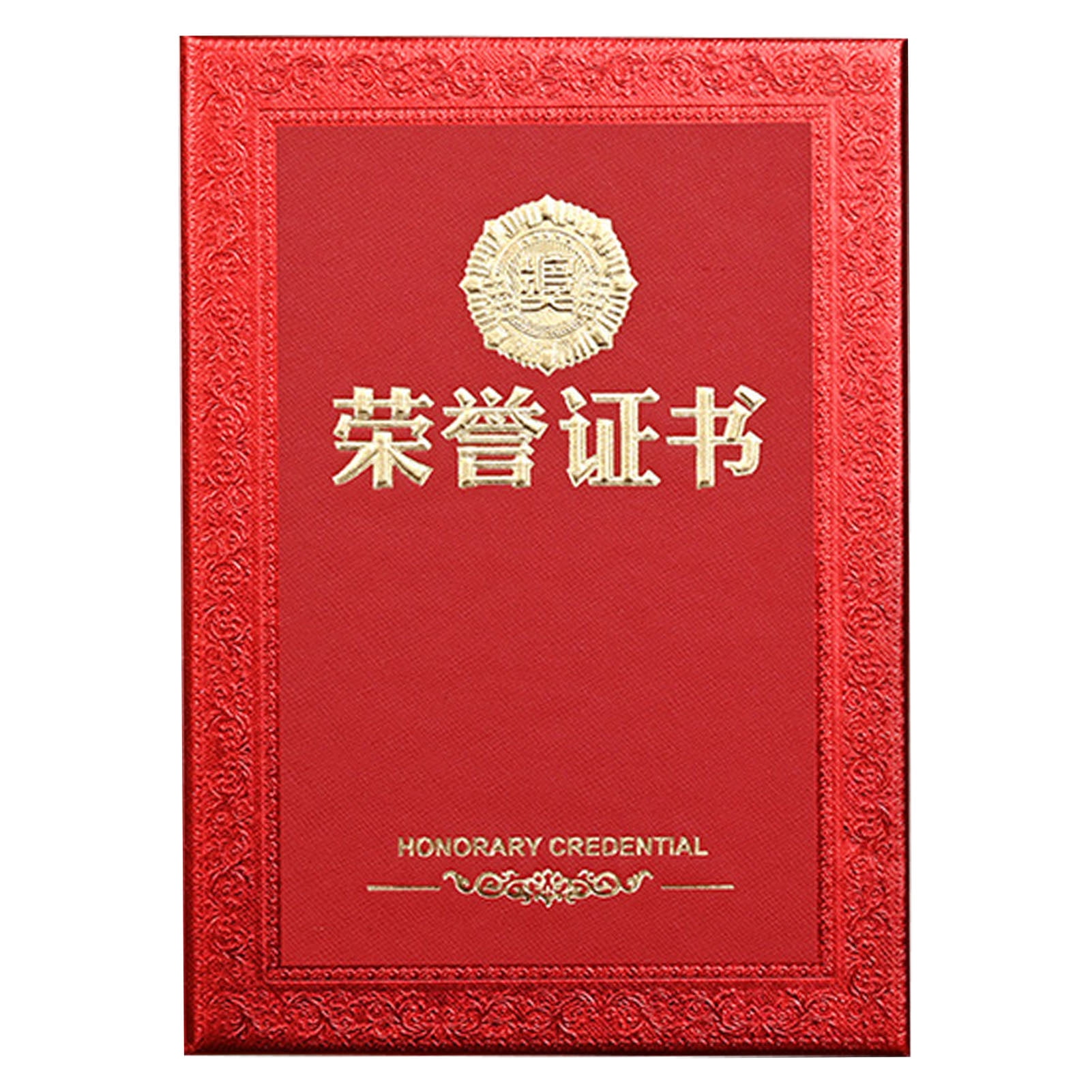 Classic A4 Size Award Certificate Folder, Thickened Waterproof Foil ...