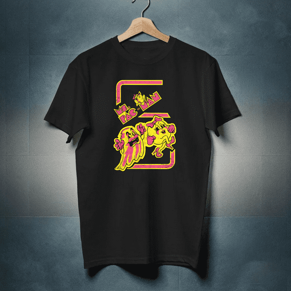 Classic ABC122 - MS. PAC MAN Tshirt T-shirt T shirt Vintage Aesthetic ...