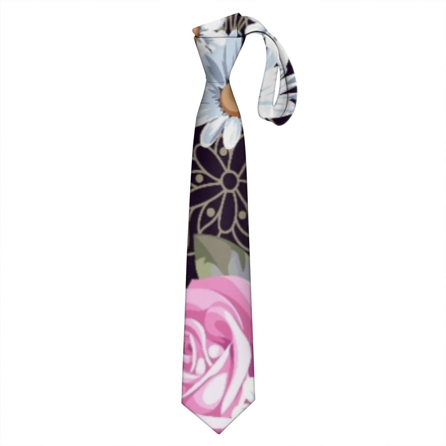 Classic Abstract Geometric Necktie - Wrinkle-Free Satin Formal Tie for ...