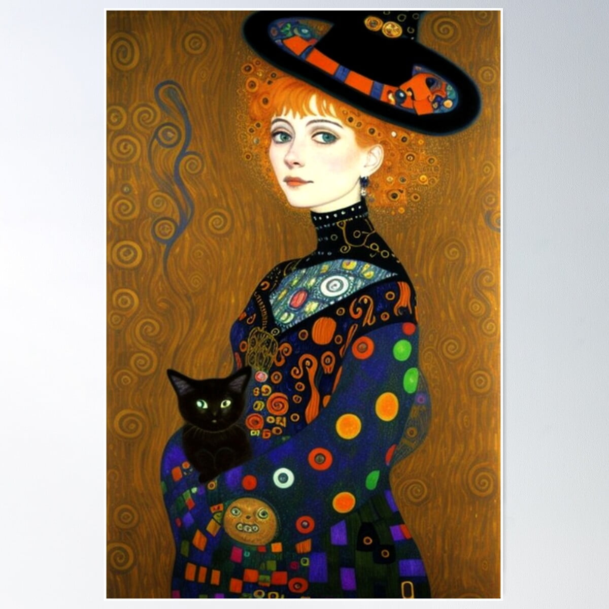 Classic Abstract Witch Art Poster Wall Art, Modern Wall Decor For ...