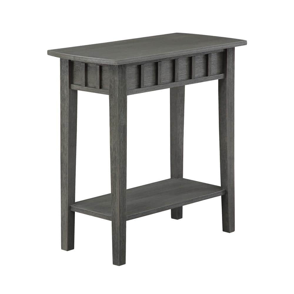 Classic Accents Dennis 12 in. Wirebrush Gray Standard Rectangle Wood ...