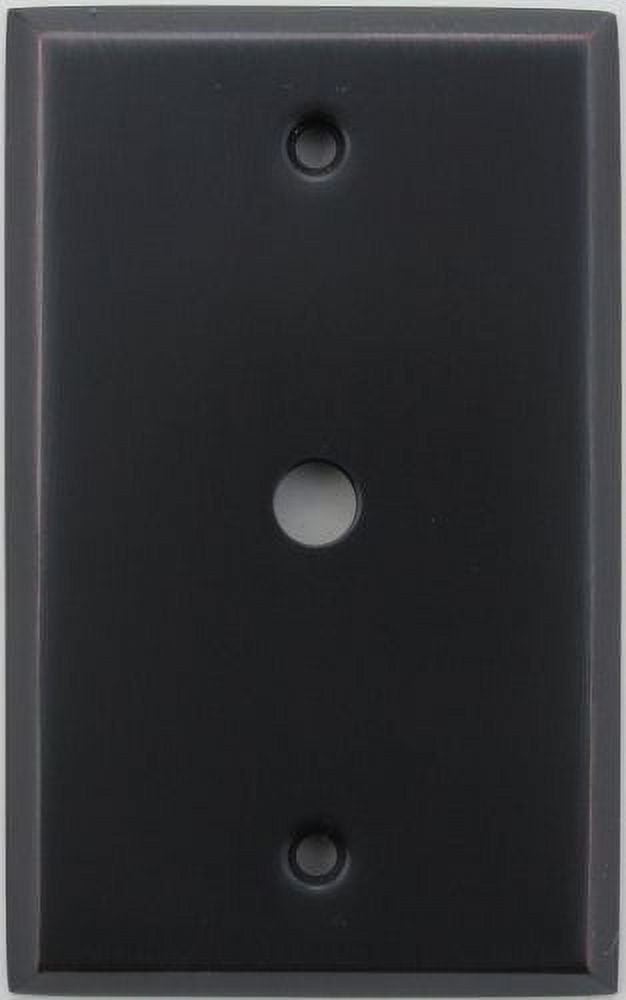 Classic Accents Stamped Steel Oil Rubbed Bronze One Gang Cable TV ...