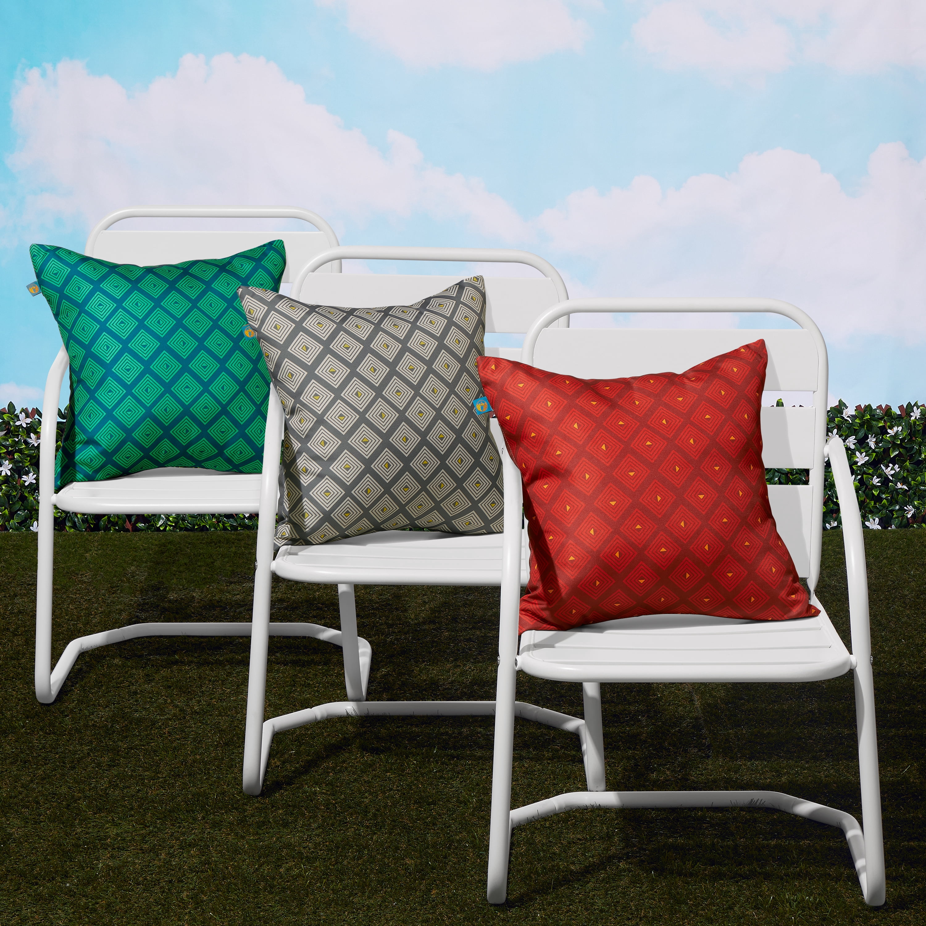 Duck Covers® Water-Resistant Accent Pillows, 18 x 18 Inch, 2 Pack ...