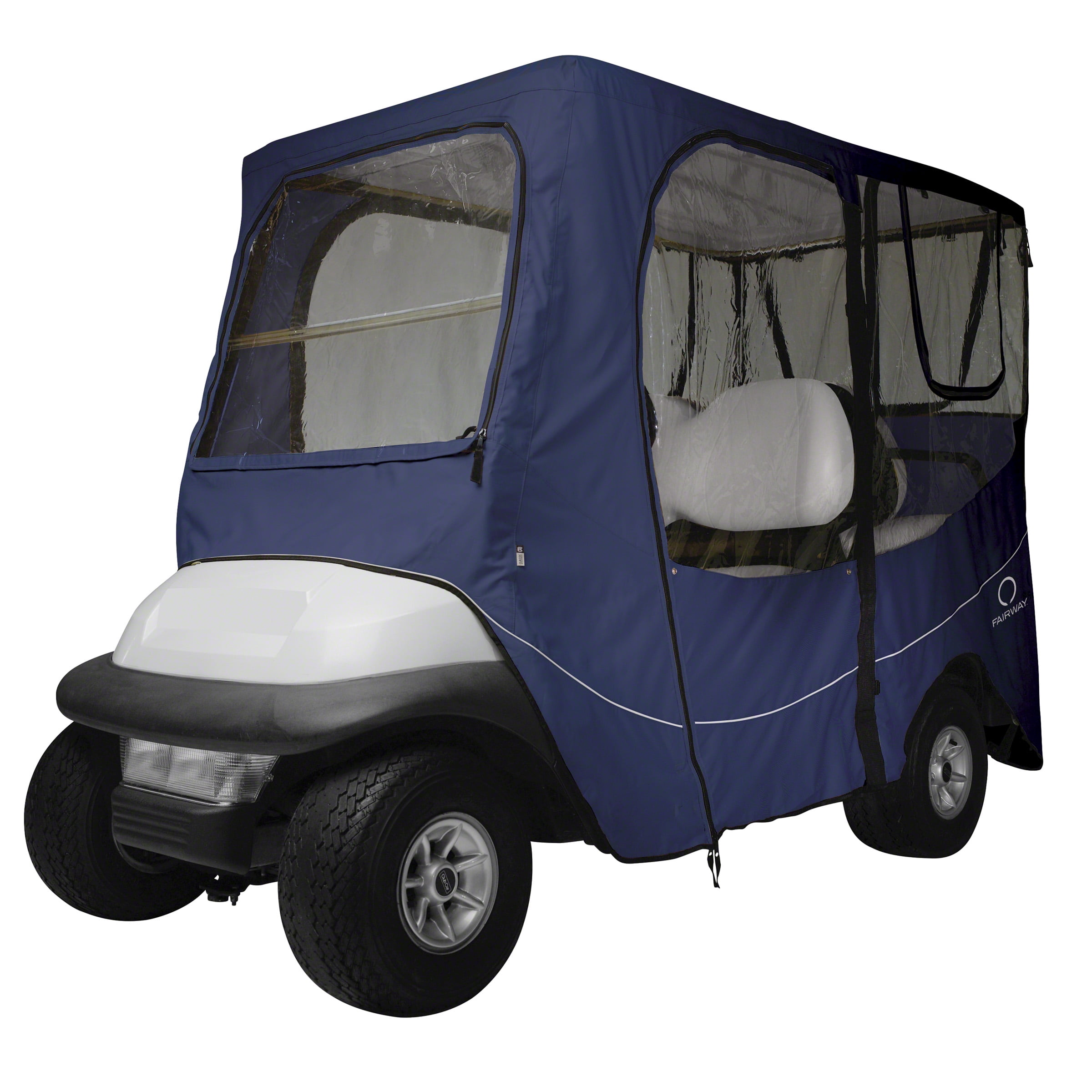 Classic Accessories Fairway Long Roof 4-Person Golf Cart Cover - Deluxe ...