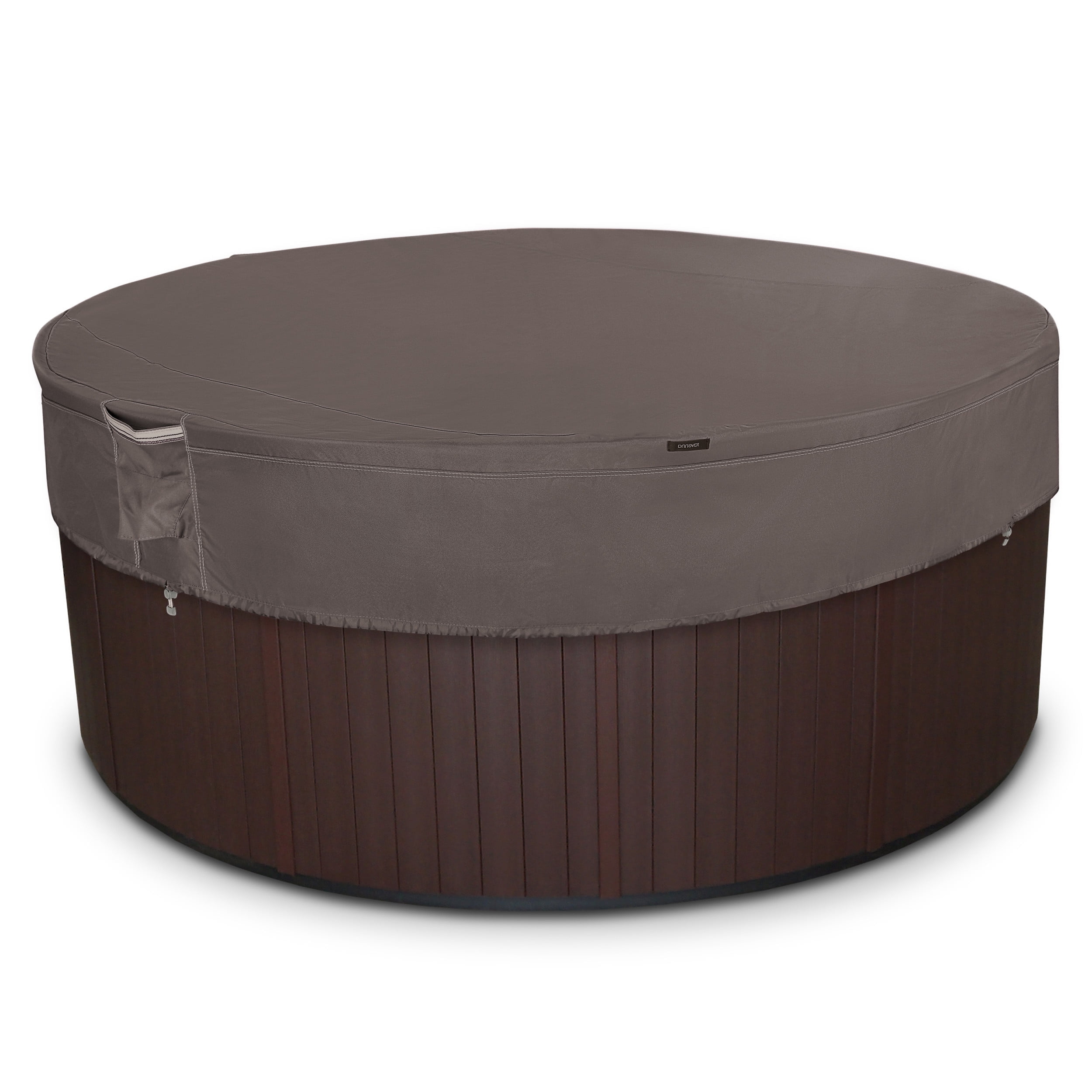 Classic Accessories Ravenna Water-Resistant Round Hot Tub Cover, 84 ...