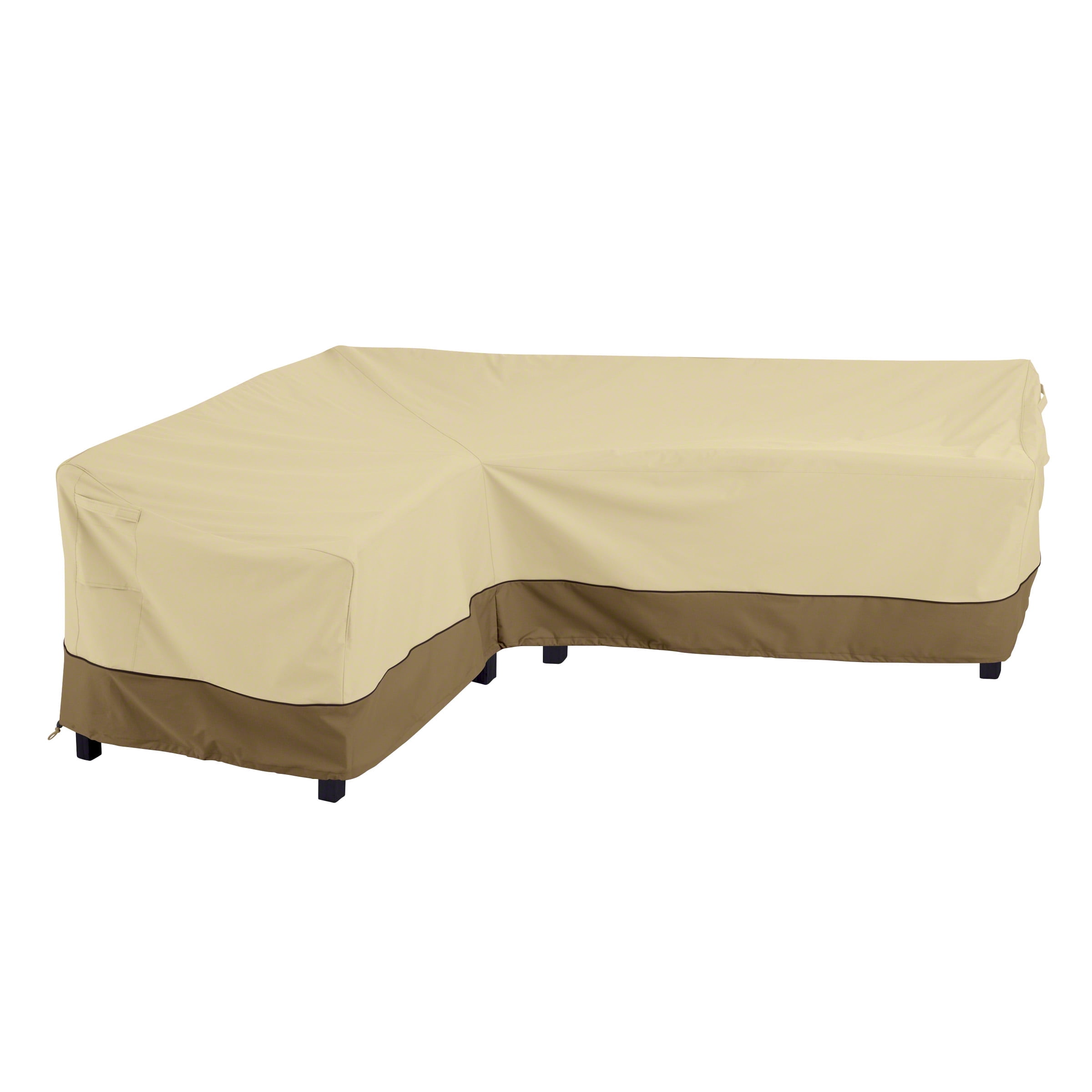 Classic Accessories Veranda Patio Left Facing L-Shape Sectional Lounge ...
