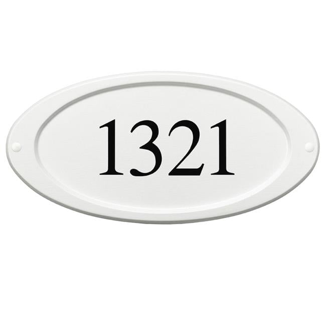 Classic Address Plaque - White - Walmart.com