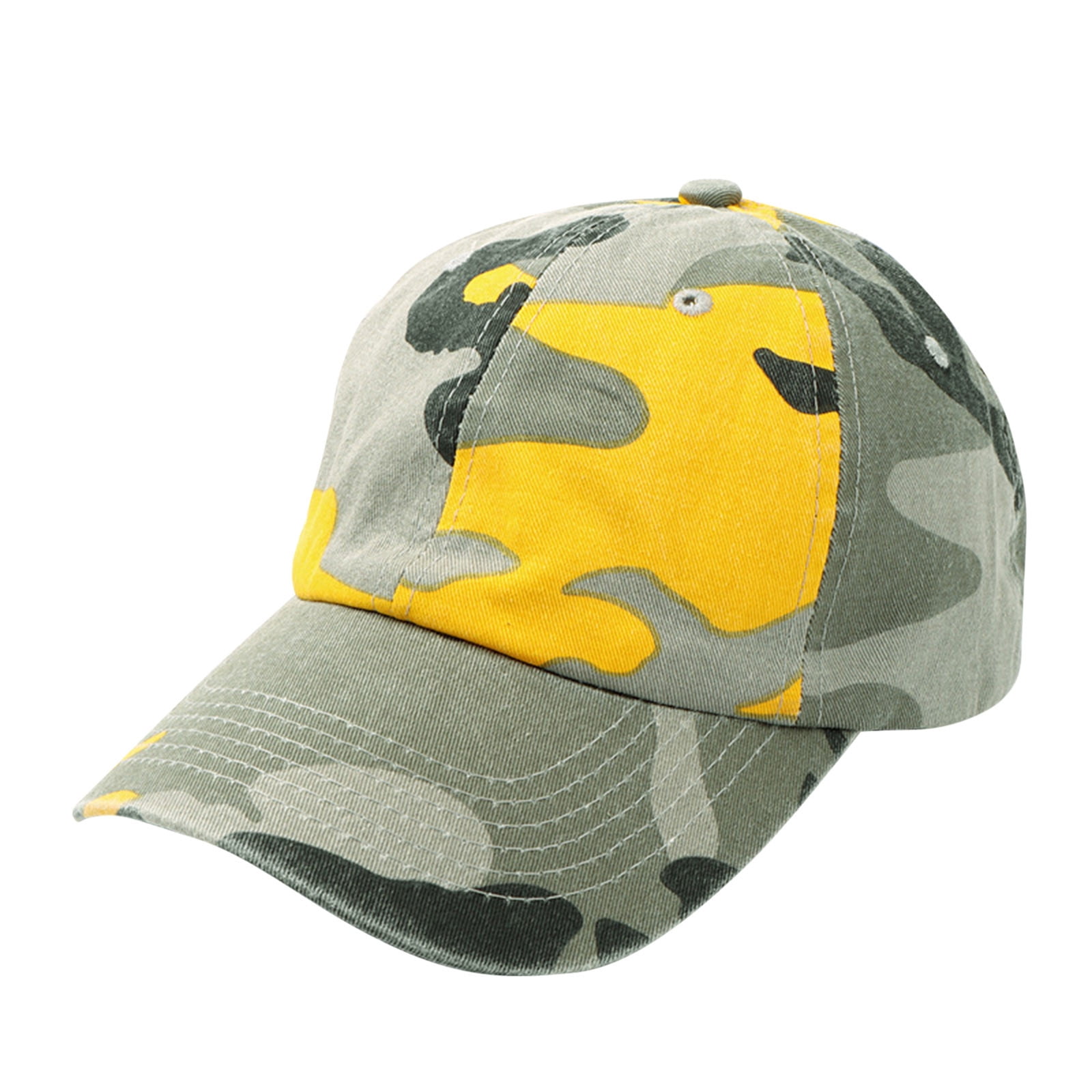 ZQUUVOU Classic Adjustable Low Crown Cotton Baseball Cap C-Camouflage ...