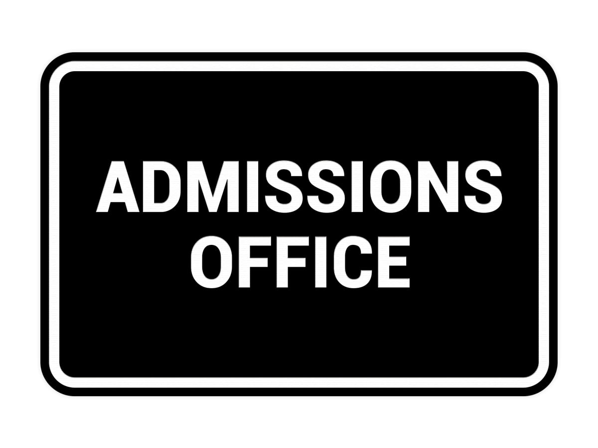 Classic Admissions Office Sign (Black) - Large - Walmart.com