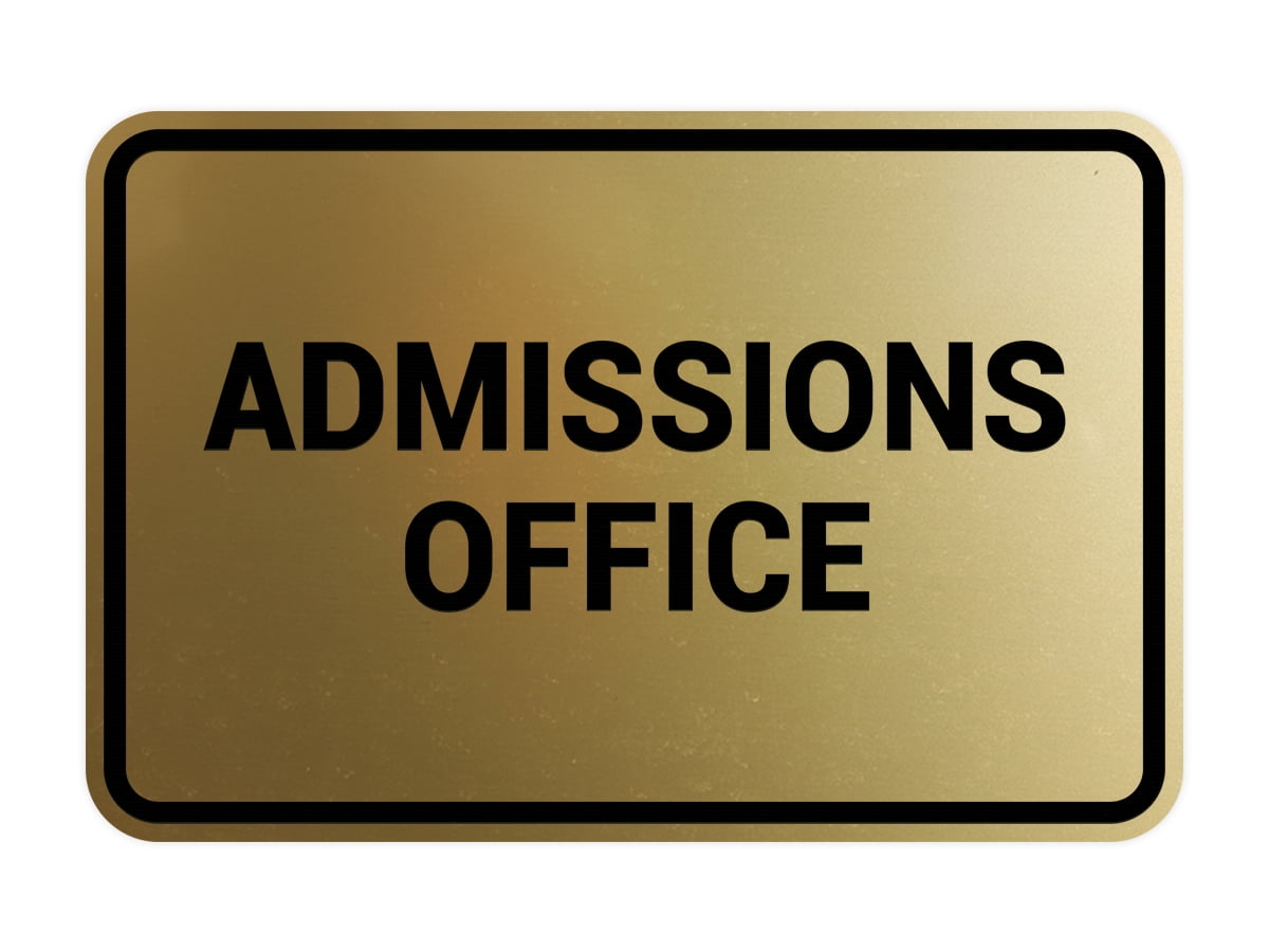 Classic Admissions Office Sign (Brushed Gold) - Large - Walmart.com