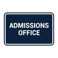 Classic Admissions Office Sign (Navy Blue / White) - Large - Walmart.com