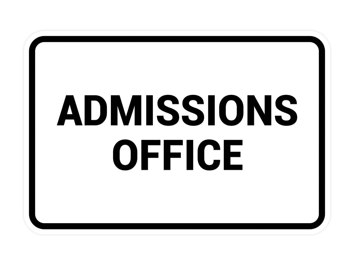 Classic Admissions Office Sign (White) - Large - Walmart.com