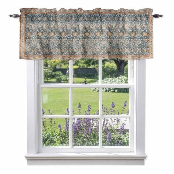 Classic African Valances for Windows, Medieval Retro Patterns Valance ...