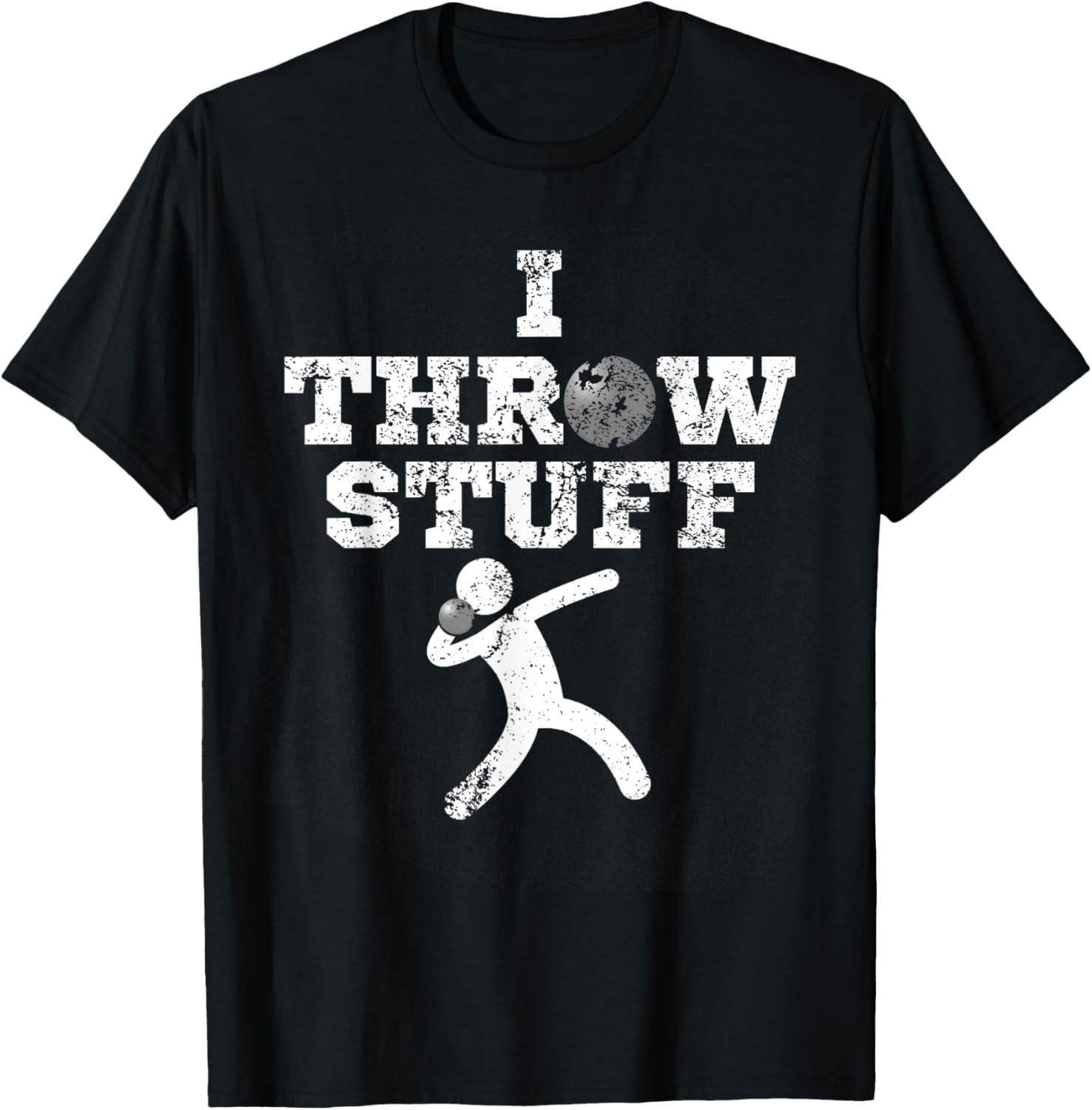 Classic Aged I Throw Stuff Shot Put Athlete Throwing T-Shirt - Walmart.com