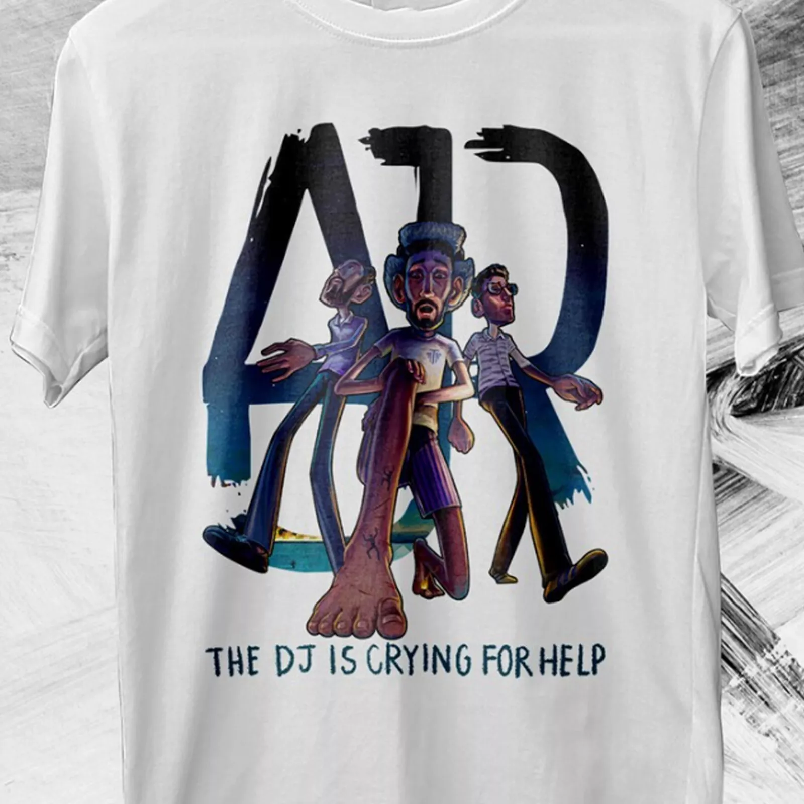 Classic Ajr Band Pop The Dj Is Crying For Help Tour Men S-235xl Tee 6d7 ...