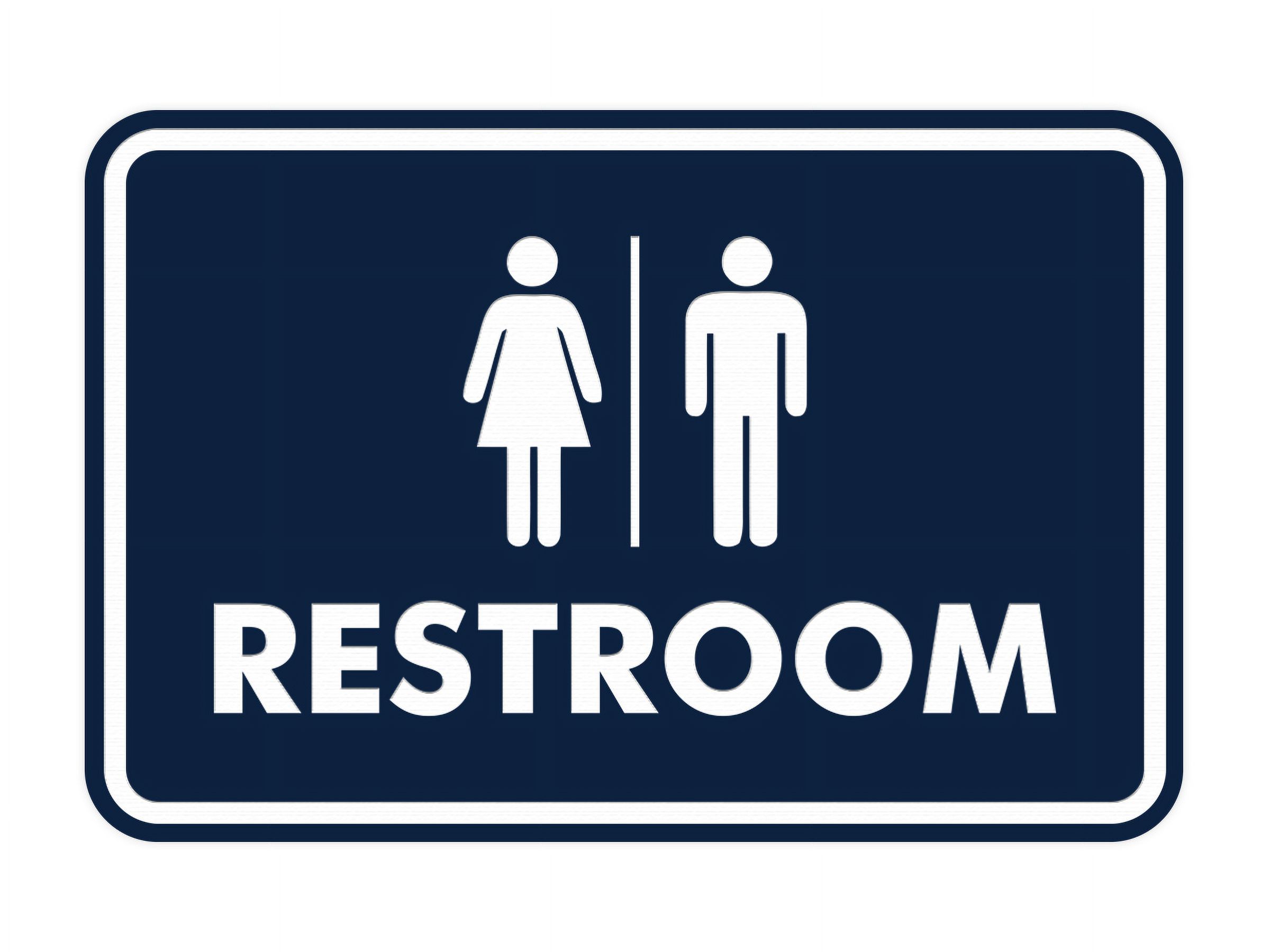 California ALL GENDER RESTROOM Accessible Toilet Wall Sign-Blue / White ...