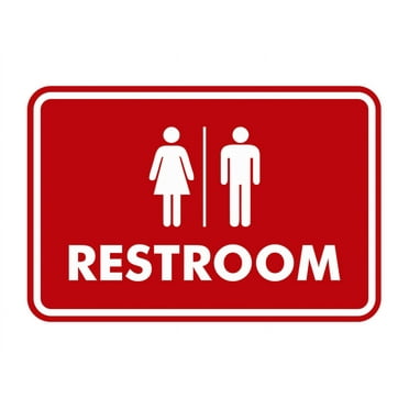 Women's Room w/ Symbol Bathroom Sign - Walmart.com