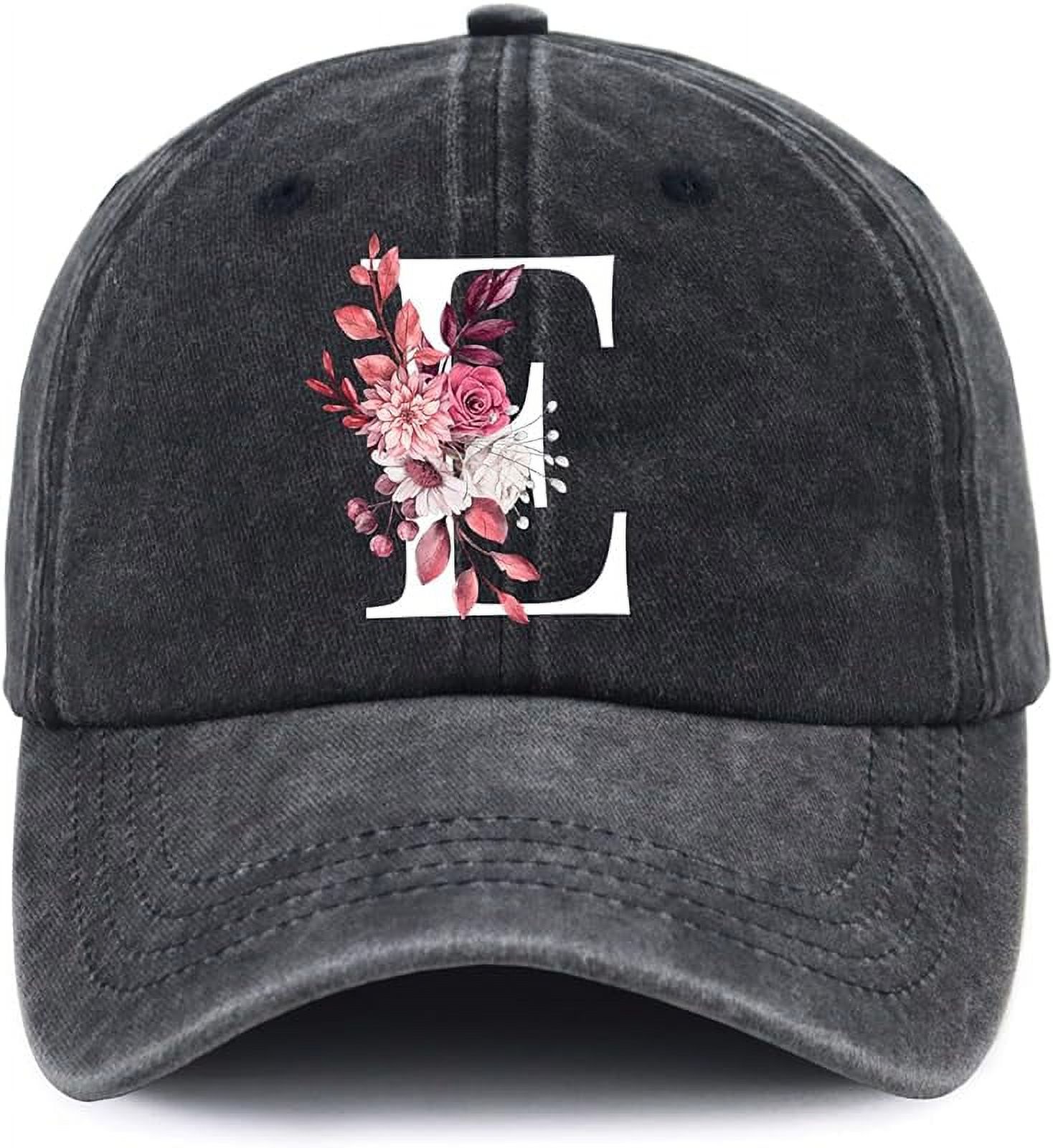 Classic Alphabet A-Z Hats for Women, Adjust Cotton Cute Letter Baseball ...