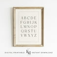 Classic Alphabet Print Abc Chart Print Educational Wall Art Homeschool ...
