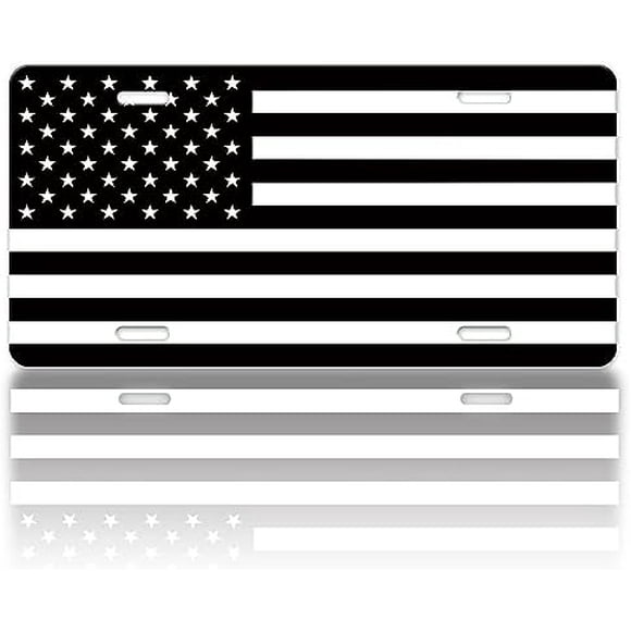 Blue White License Plate State