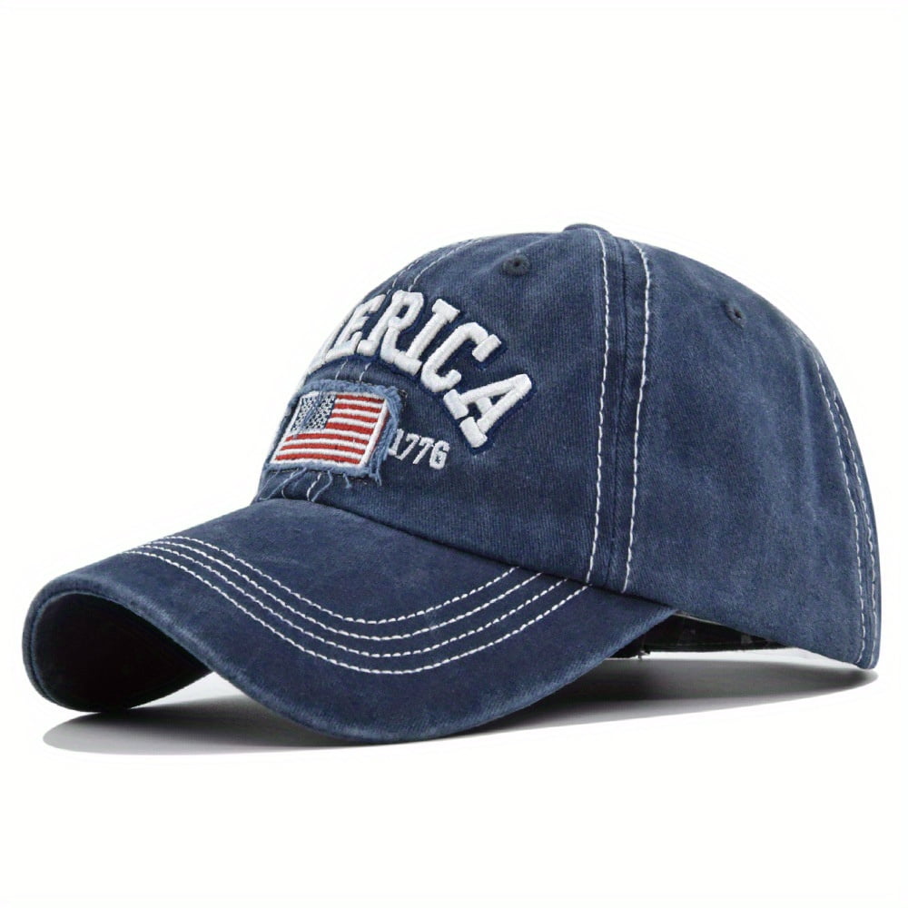 Classic American Style: Embroidered Baseball Cap For Men & Women - Sun ...