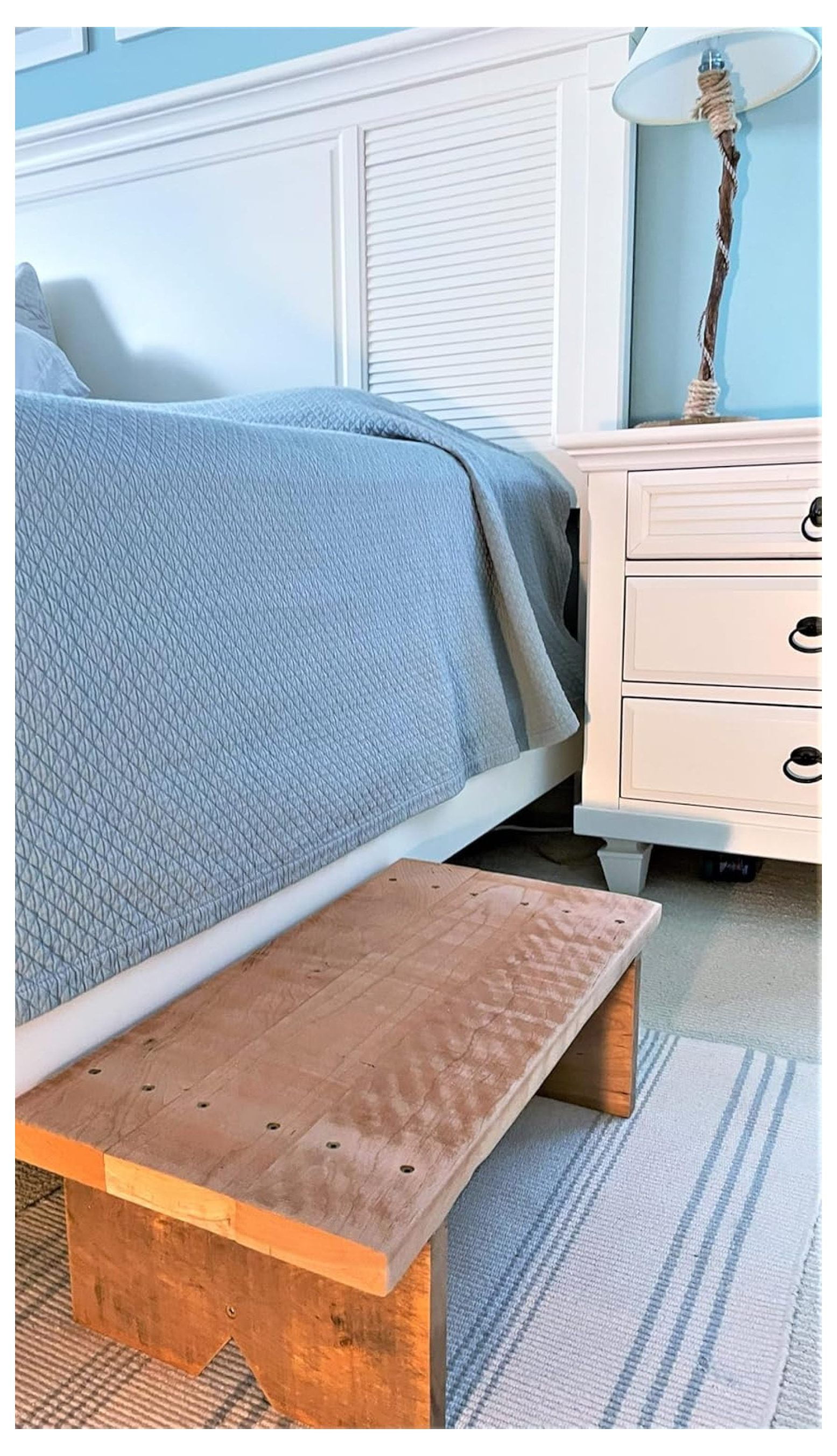 Classic Amish Reclaimed Wood Step Sitting Stool Footstool Deck Patio ...