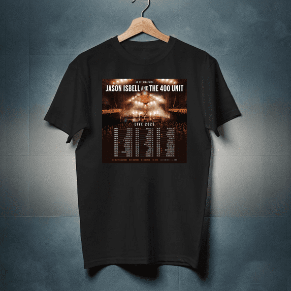 Classic An Evening With Jason Isbell and the 400 Unit Tour T Shirt Full ...