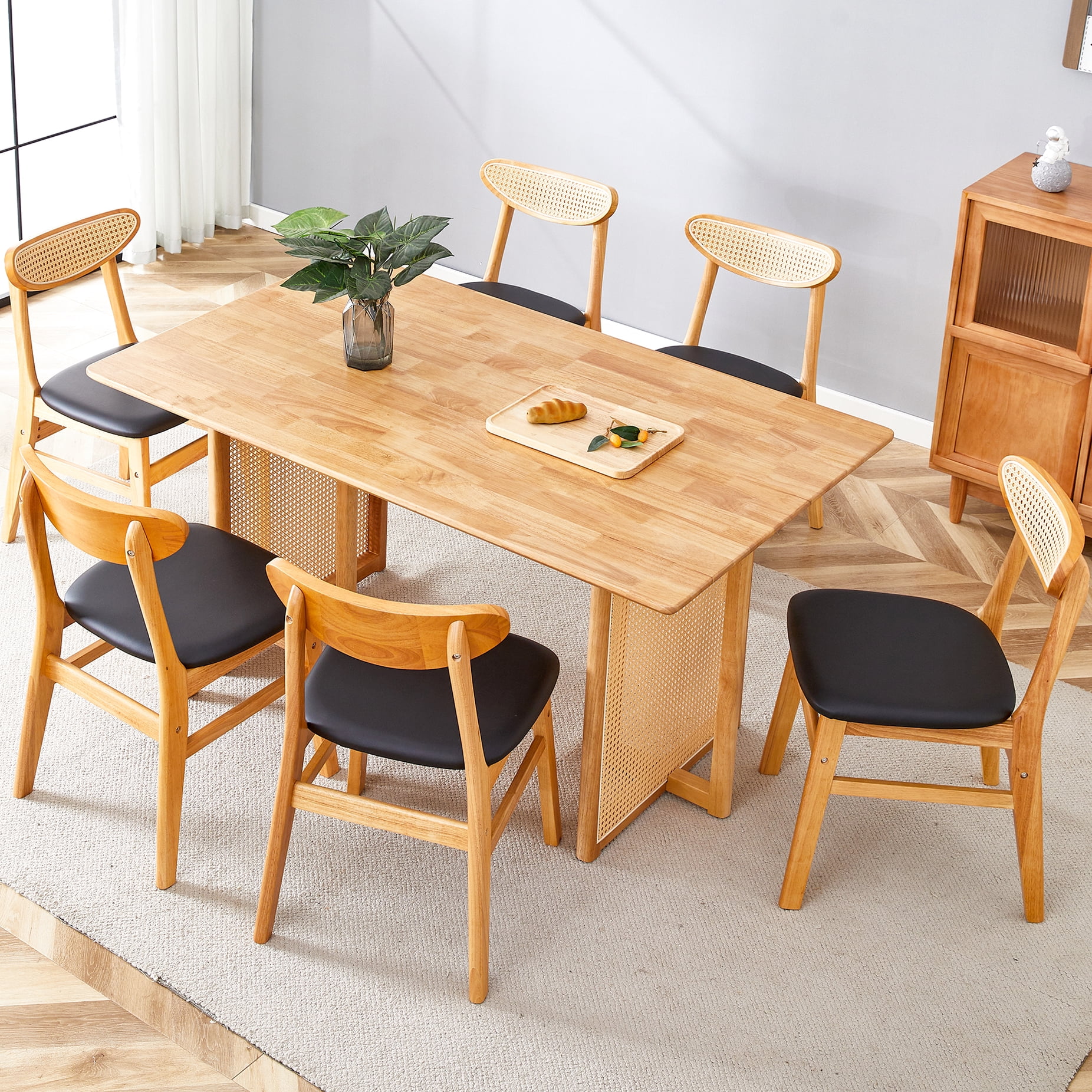 Classic Ancient Design Solid Wood Dining Table And Chair - Legs ...