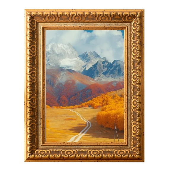 Classic Antique Gold Photo Frame Fits Multiple Photo Sizes for ...
